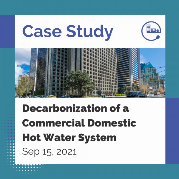 Decarbonization of a commercial domestic hot water system | B2E
